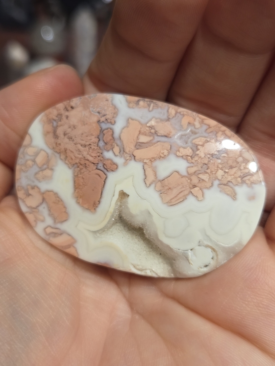 Accents | Pink Agate Druzy Palmstone | Poshmark
